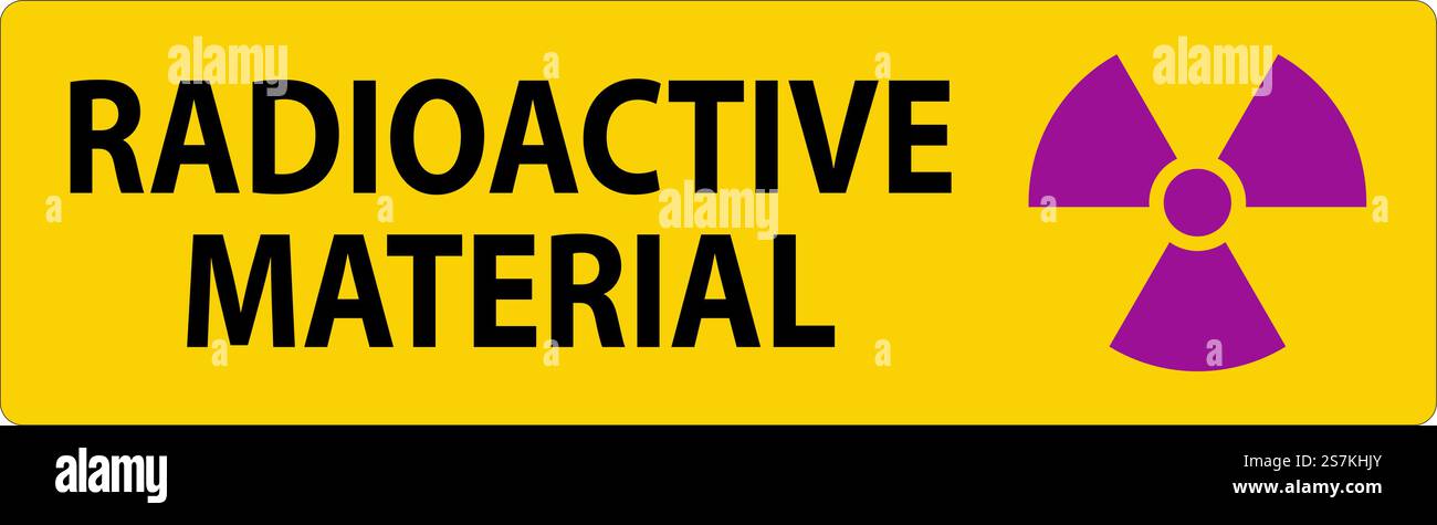 Caution Sign Radioactive Materials Stock Vector Image & Art - Alamy