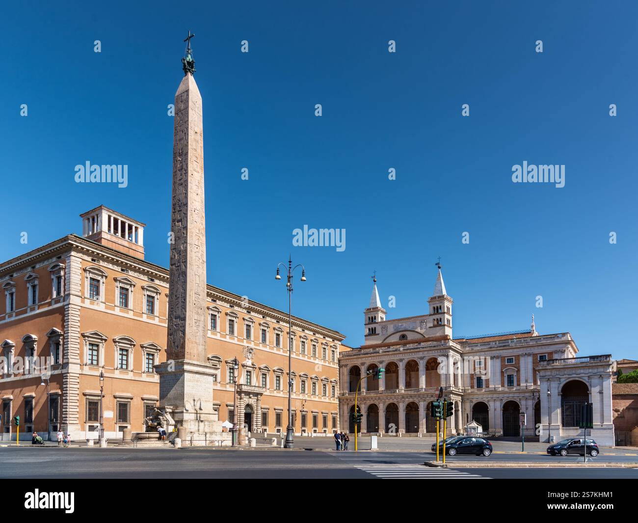 The Lateran Palace & Lateran Obelisk, Rome, Italy Stock Photo - Alamy