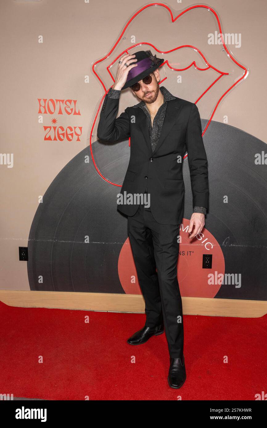 Los Angeles, USA. 18th Jan, 2025. Musician Morgan Day attends Hugh ...