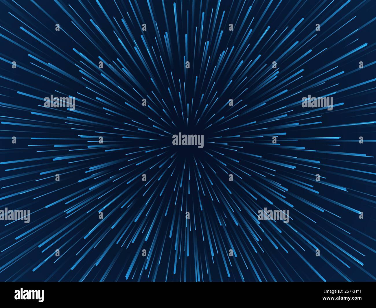Warp stars. Fast movement, hyperspace moving stars in gravitational ...