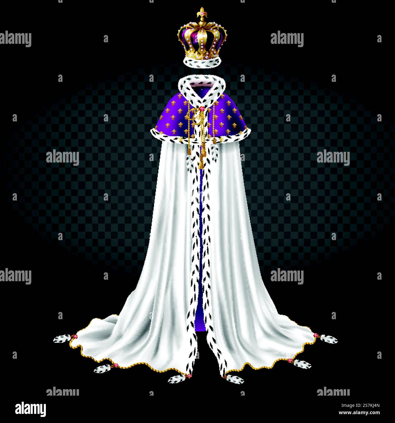 Royal robe ermine hi-res stock photography and images - Alamy