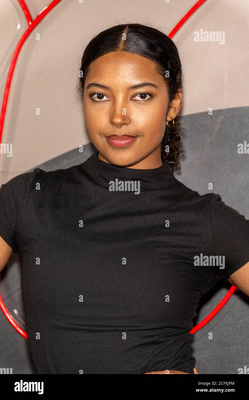 Los Angeles, USA. 18th Jan, 2025. Dancer Mengeh Windlander attends Hugh ...