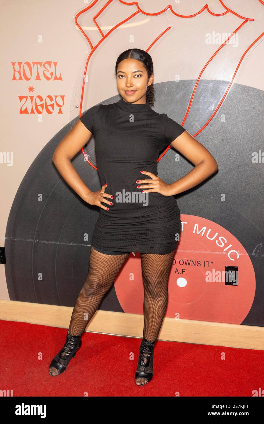 Los Angeles, USA. 18th Jan, 2025. Dancer Mengeh Windlander attends Hugh ...