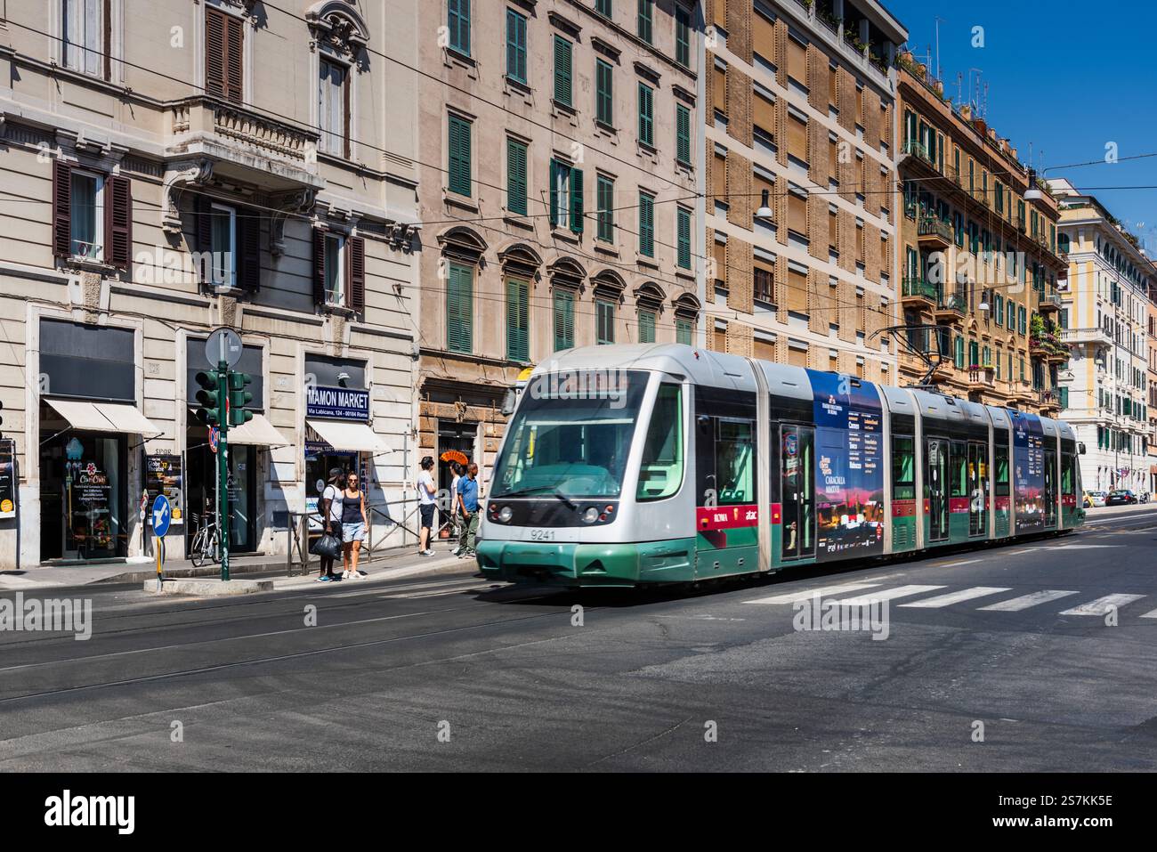 Rome tram hi-res stock photography and images - Alamy