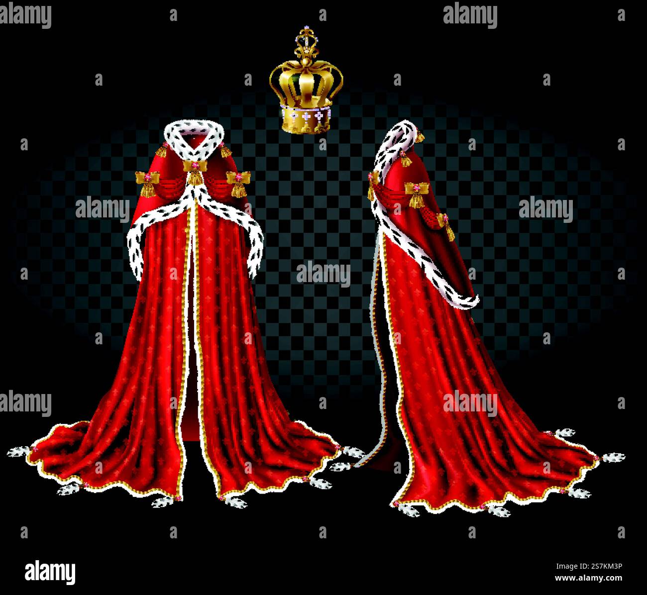 Royal robe ermine hi-res stock photography and images - Alamy