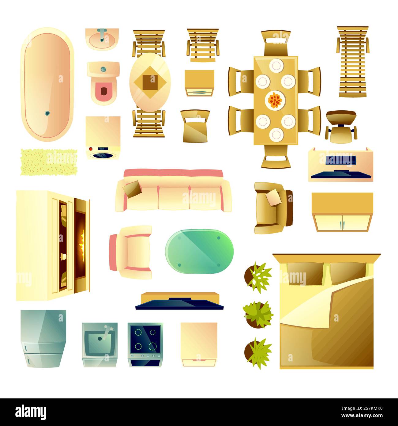 Modern living and bedroom wooden furniture, kitchen and bathroom ...