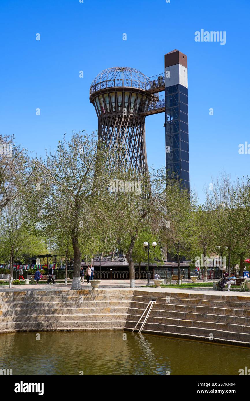 Bukhara Tower aka Shukhov Tower, an ancient water tower repurposed as ...