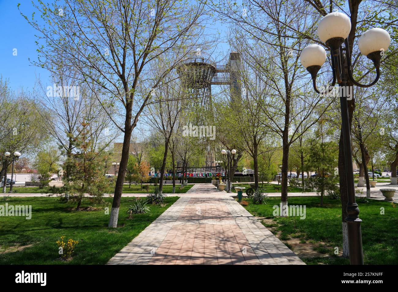Bukhara Tower aka Shukhov Tower, an ancient water tower repurposed as ...
