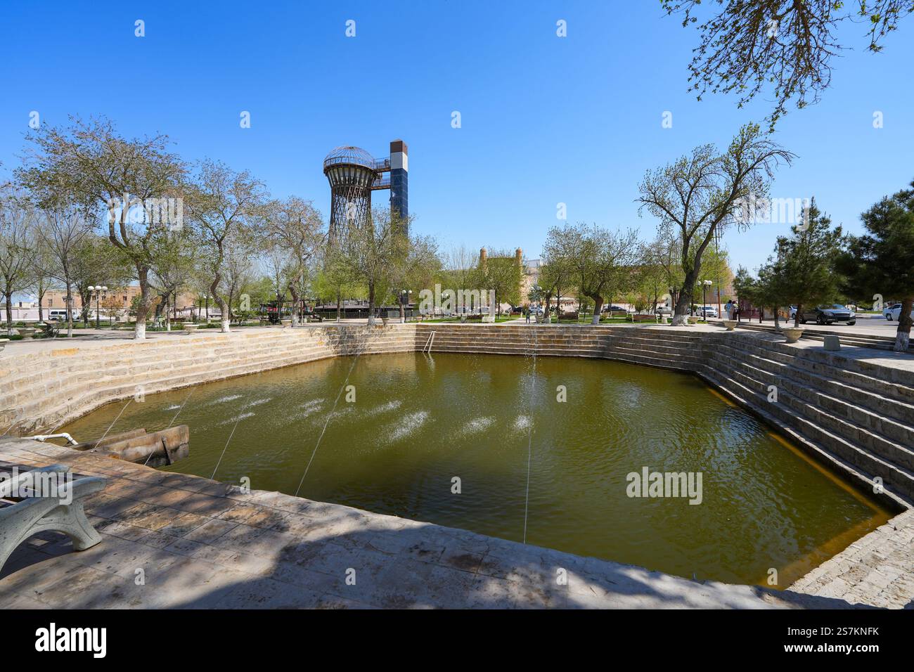 Bukhara Tower aka Shukhov Tower, an ancient water tower repurposed as ...