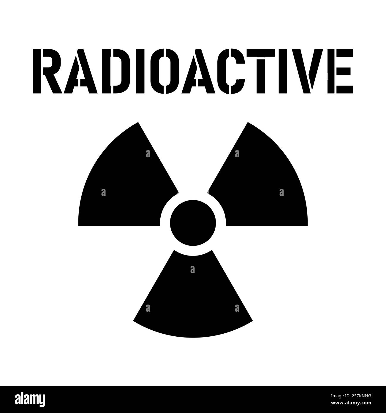 Safety Sign Radioactive On White background Stock Vector Image & Art ...