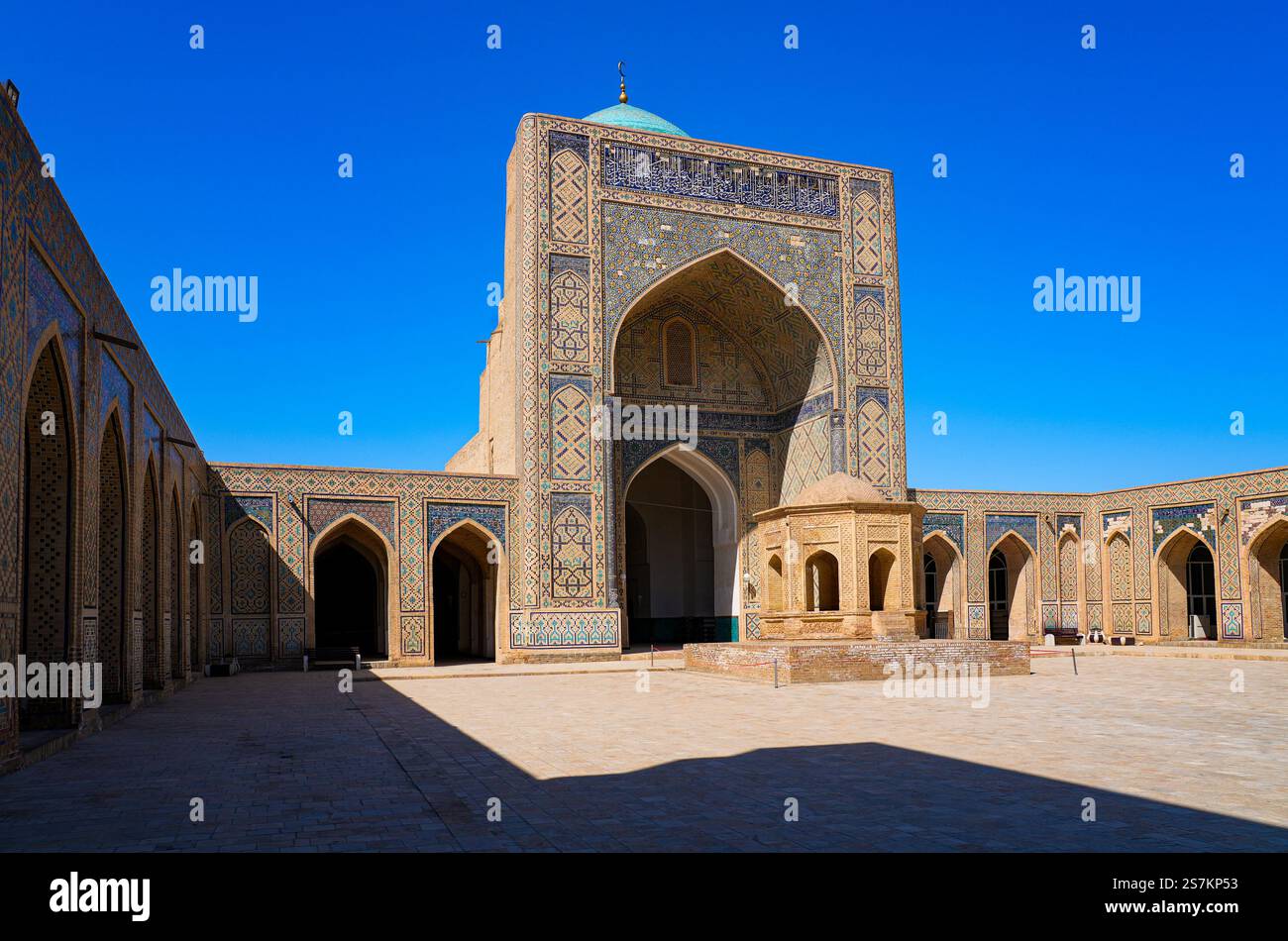 Courtyard of the Kalan Mosque in the Po-i-Kalyan complex of the ...
