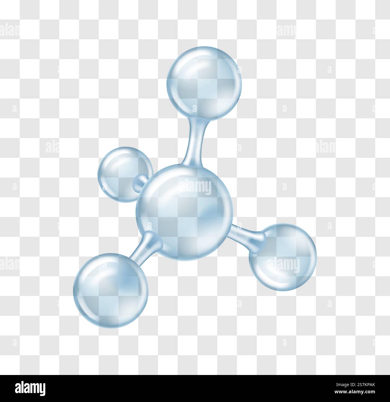 Transparent 3d molecule. Geometric structure of the molecular sphere ...