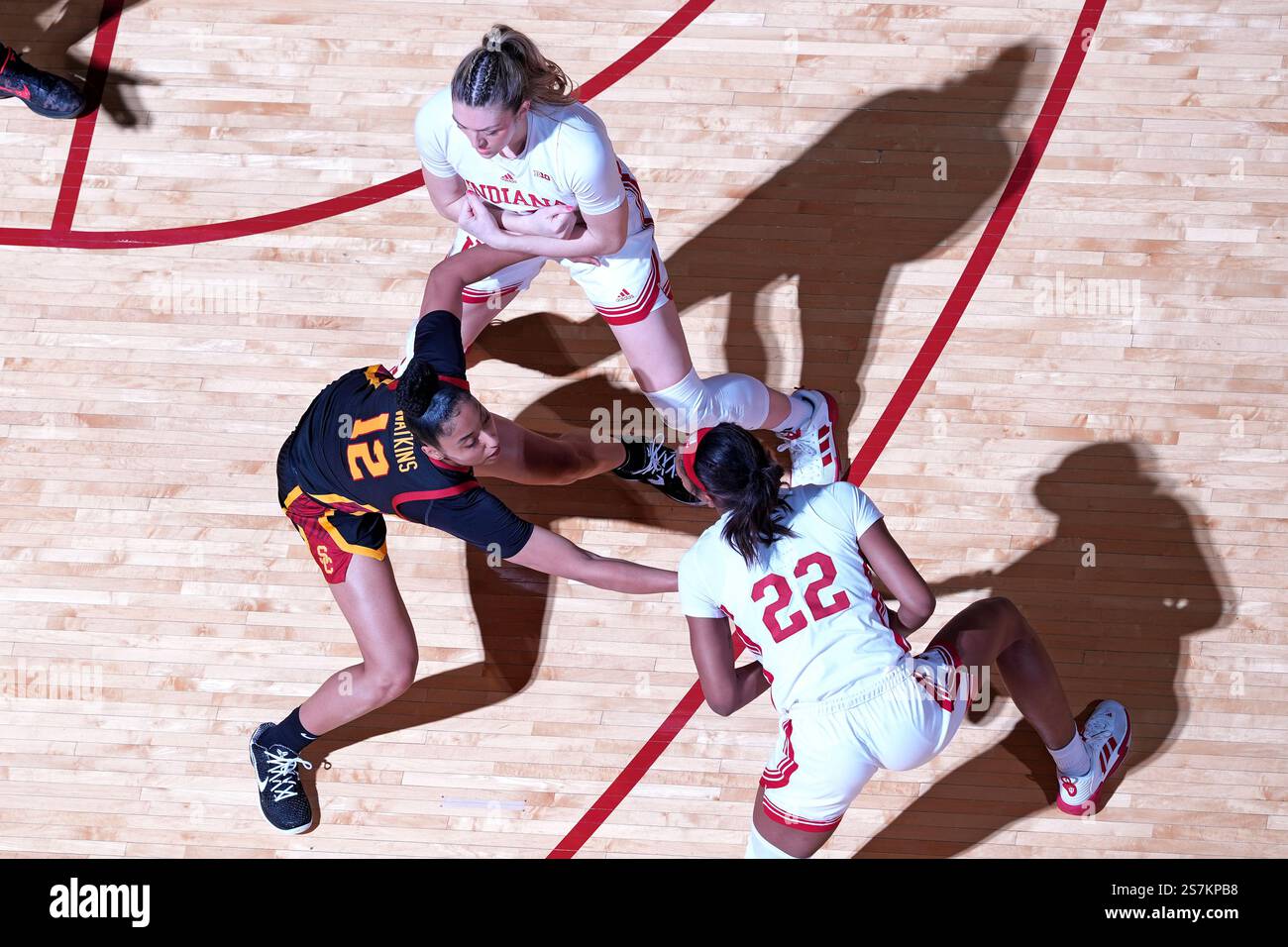 BLOOMINGTON, IN - JANUARY 19: Indiana Hoosiers guard Chloe Moore-McNeil ...