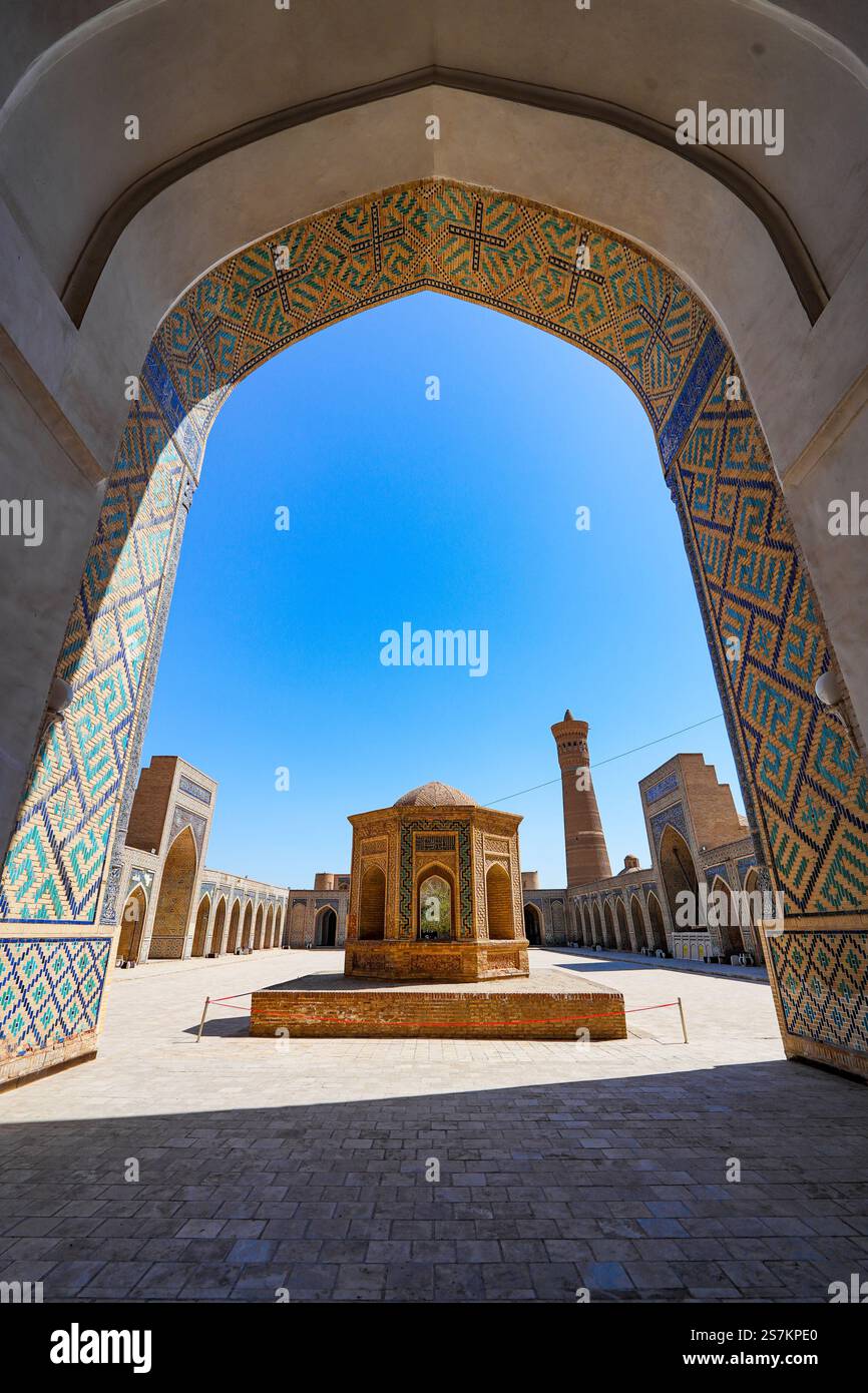 Courtyard of the Kalan Mosque in the Po-i-Kalyan complex of the ...