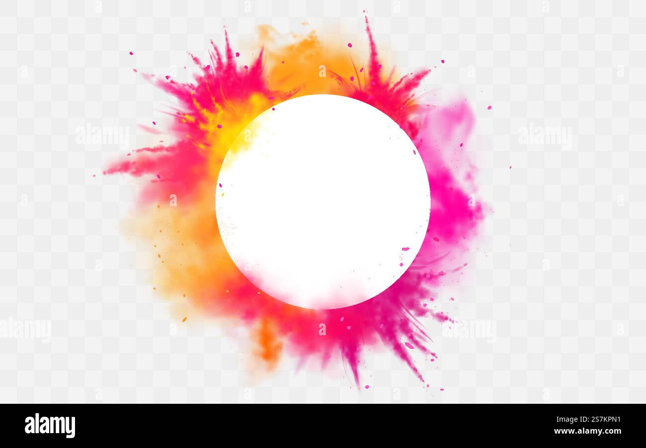 Orange purple powder explosion Stock Vector Images - Alamy