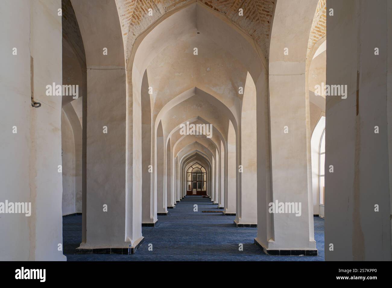 Vaulted passage inside the Kalan Mosque in the Po-i-Kalyan complex of ...