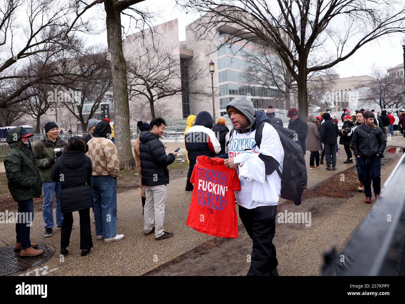Washington Dc, Virginia, USA. 19th Jan, 2025. Supporters of US ...