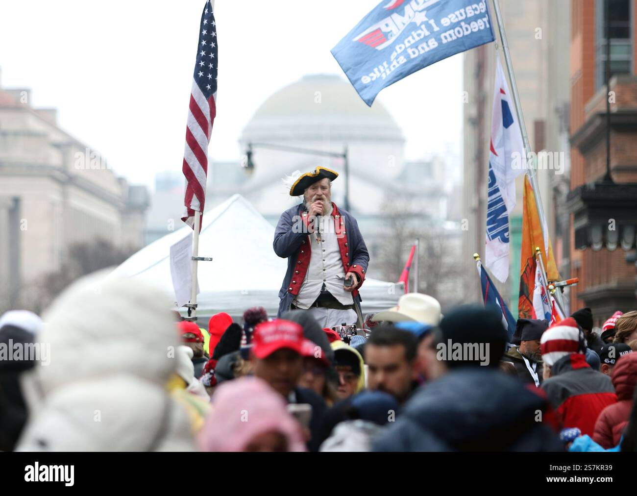 Washington Dc, Virginia, USA. 19th Jan, 2025. Supporters of US ...