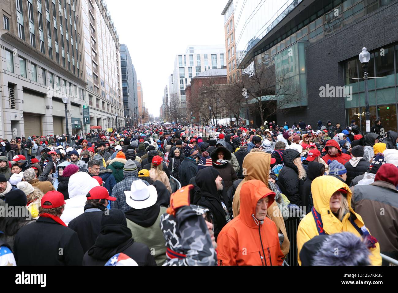 Washington Dc, Virginia, USA. 19th Jan, 2025. Supporters of US ...