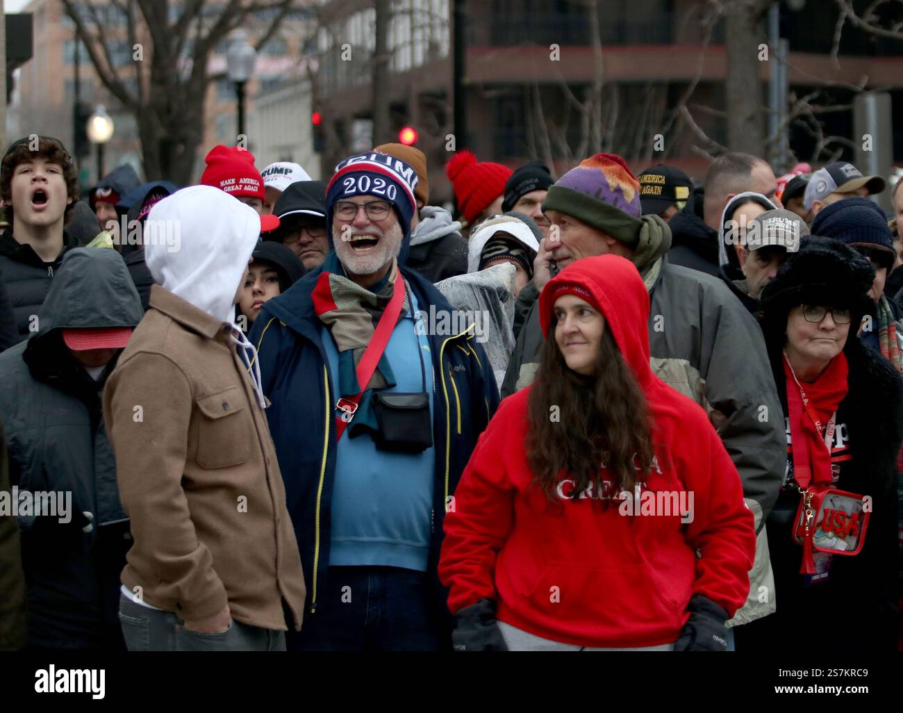 Washington Dc, Virginia, USA. 19th Jan, 2025. Supporters of US ...