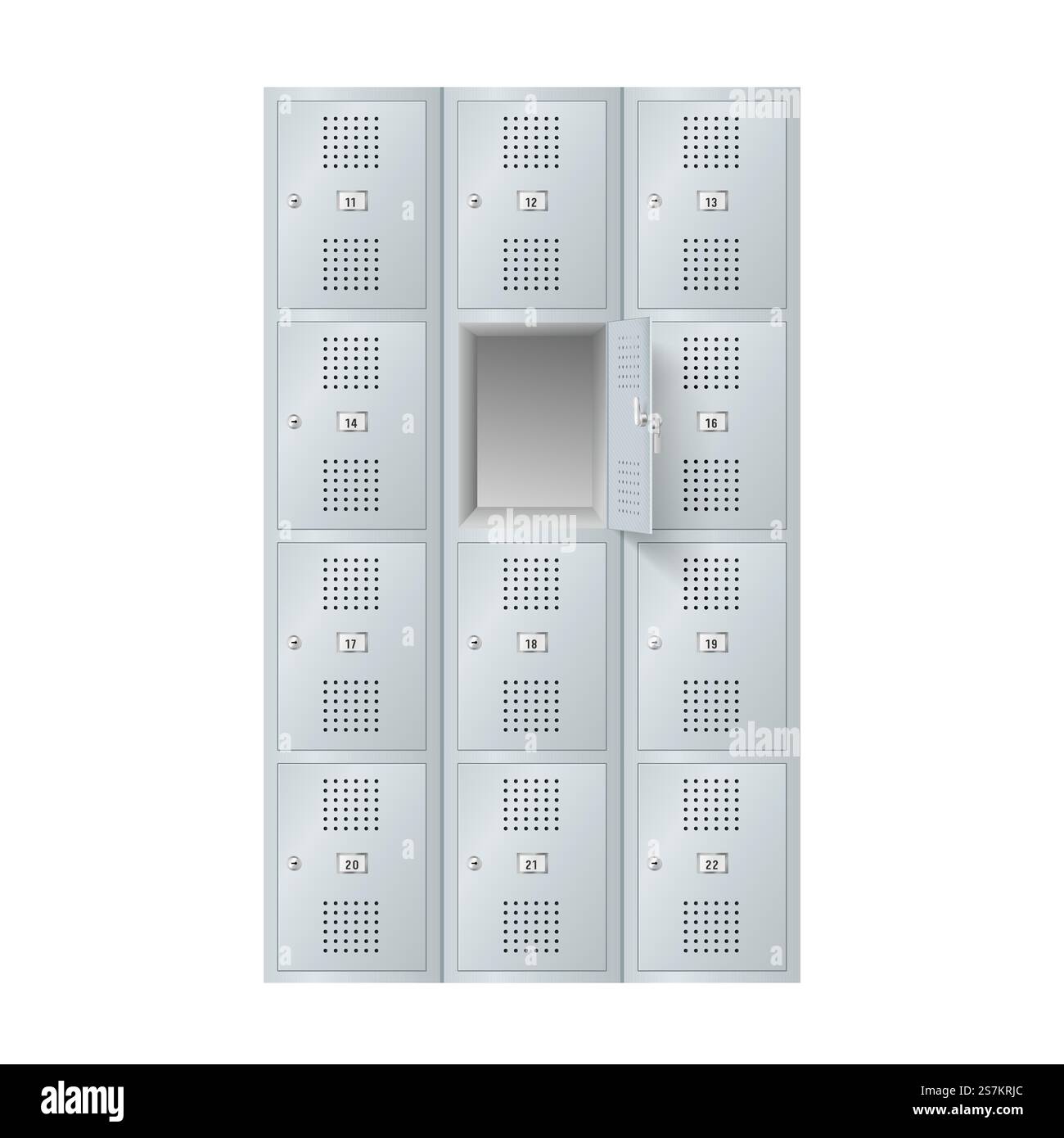 Realistic school lockers set hi-res stock photography and images - Alamy