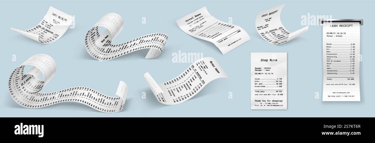 Bill counter restaurant Stock Vector Images - Alamy