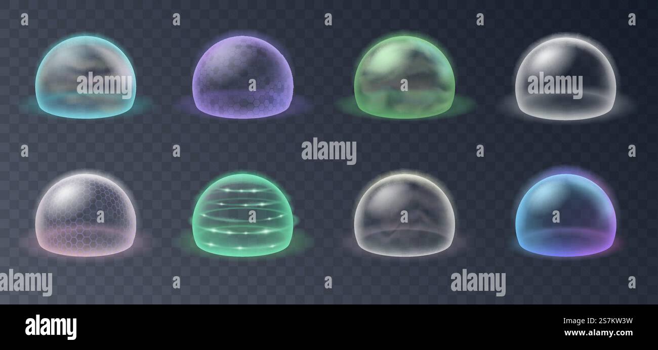 Bubble shields, protection force fields. Realistic set of safety energy ...