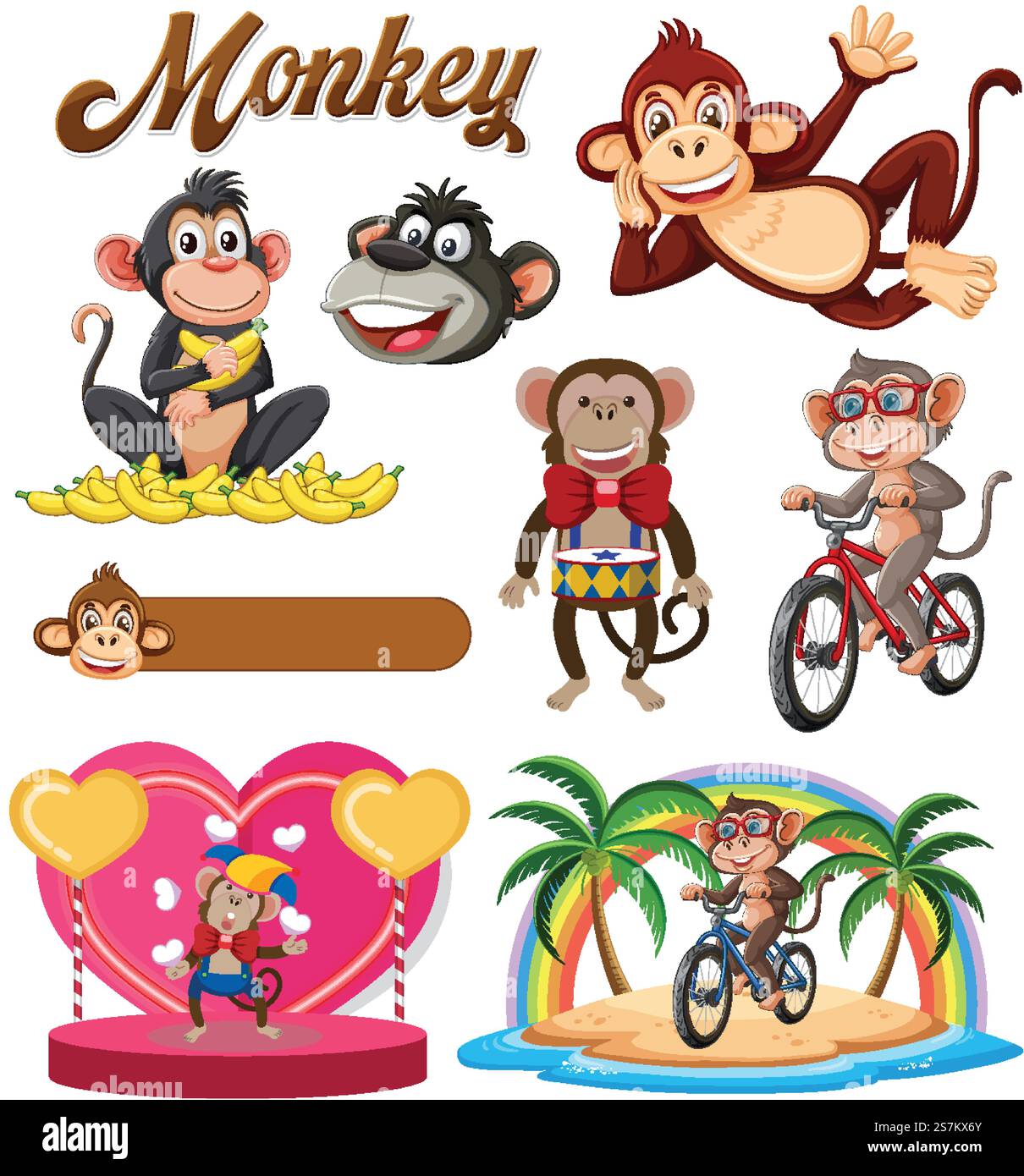 Enjoying cycling Stock Vector Images - Alamy