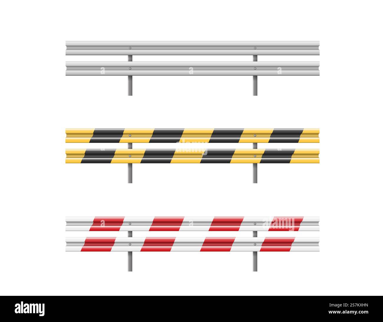 Roadside crash barriers Stock Vector Images - Alamy