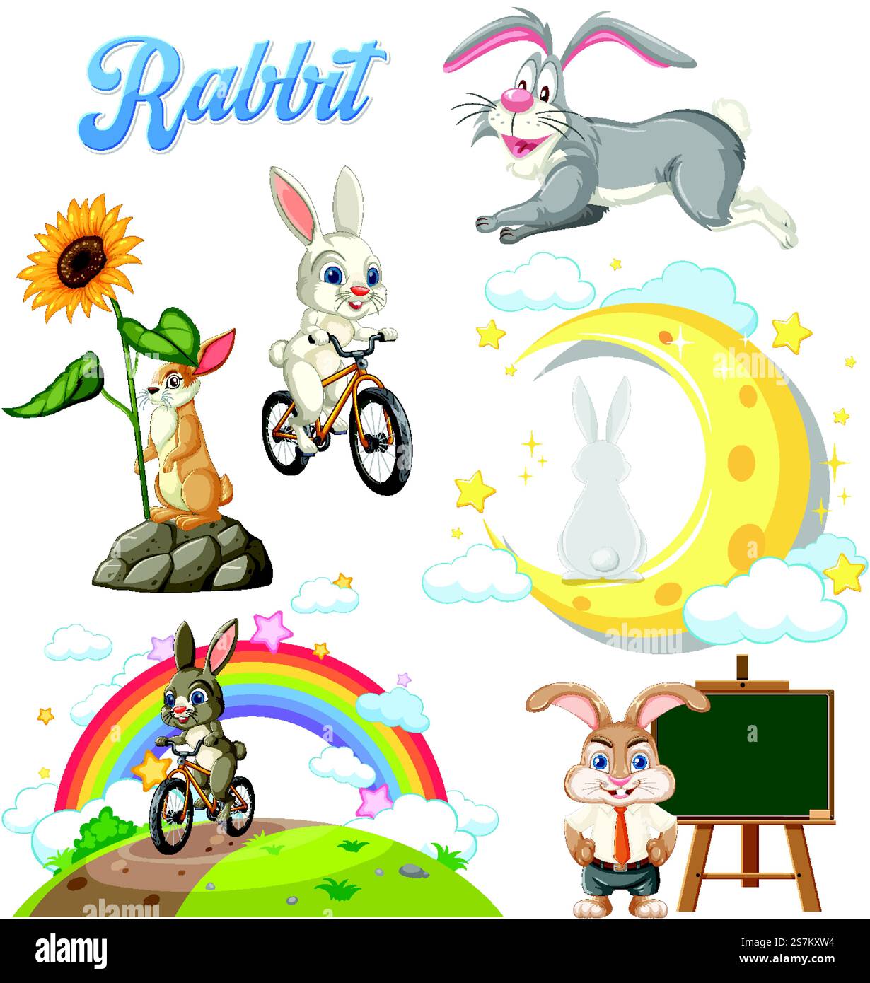 Enjoying cycling Stock Vector Images - Alamy