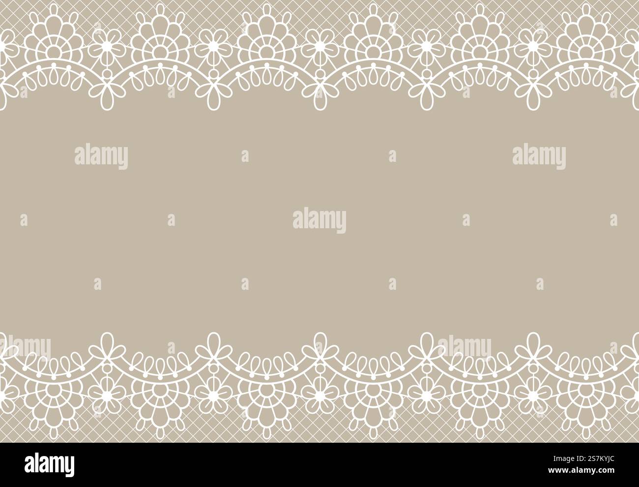 Beige Lace Border Background