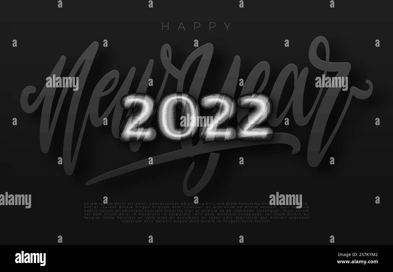 Invitation vector 2022 Black and White Stock Photos & Images - Alamy