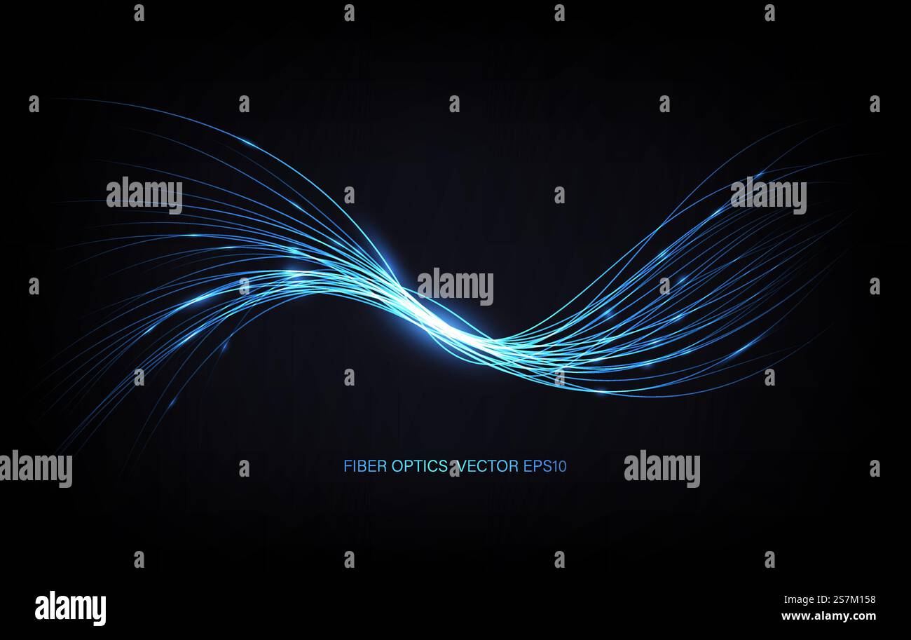 Fiber optics lights abstract background Stock Vector Image & Art - Alamy