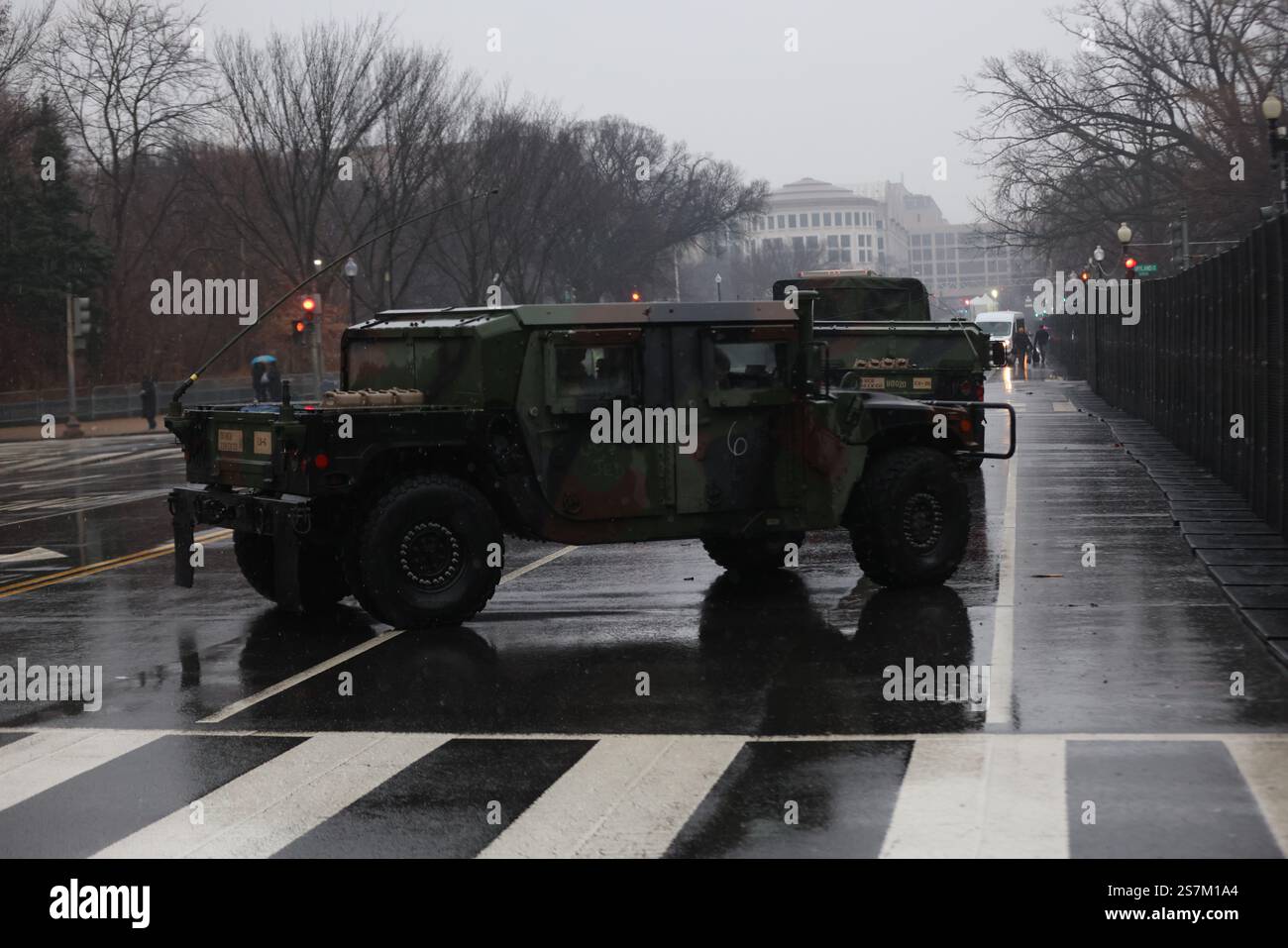 Washington DC: Preparations prior to the Trump rally and Inauguration ...