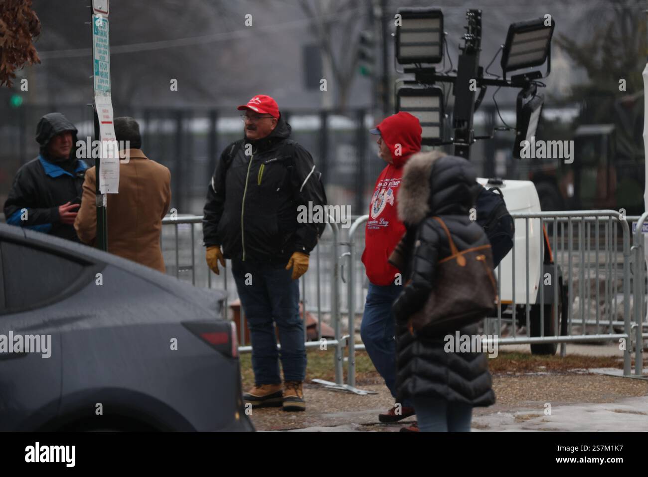 Washington DC: Preparations prior to the Trump rally and Inauguration ...