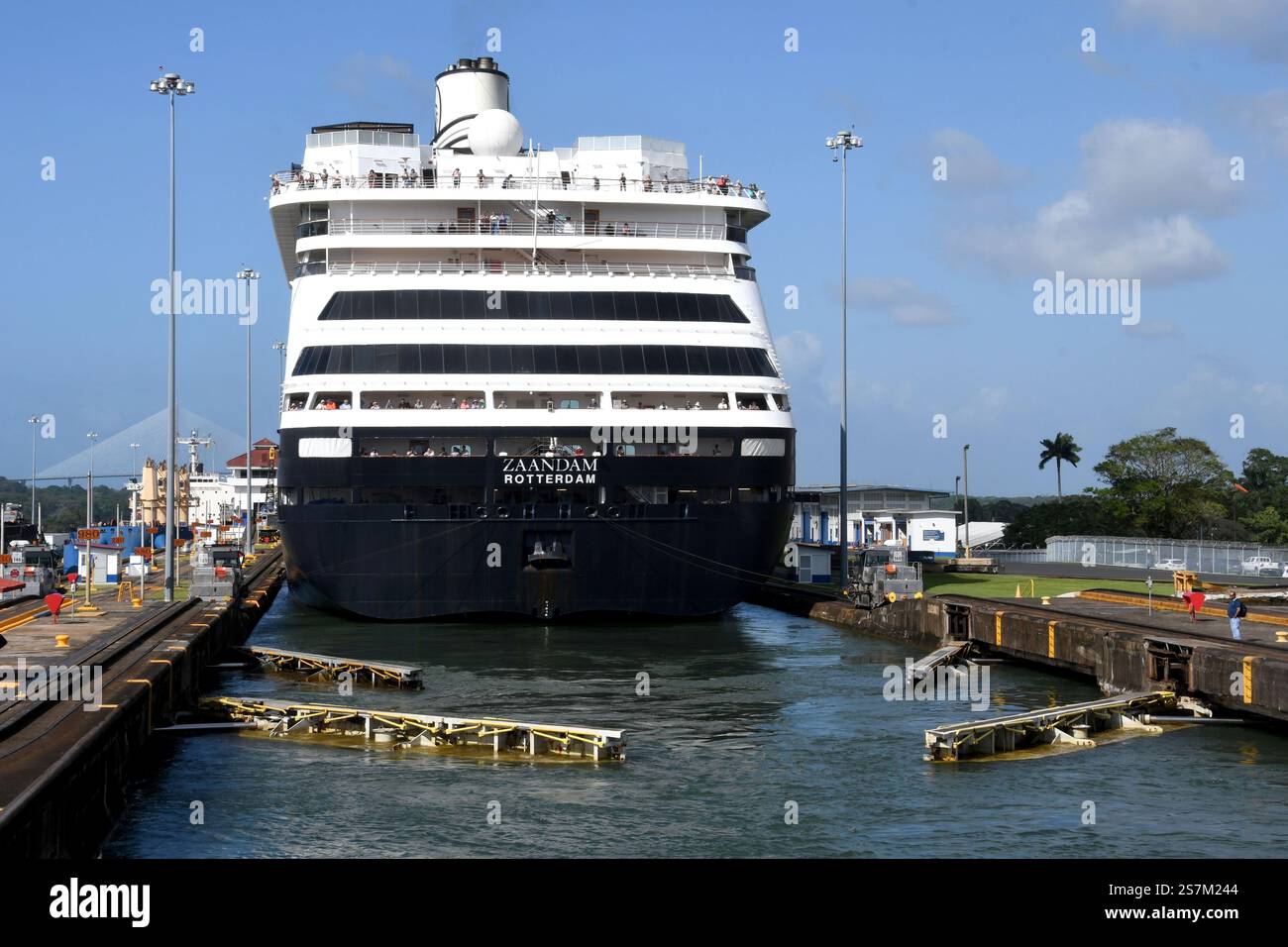 Usa. 13th Jan, 2025. Holland America Lines' Zaandam cruise ship is in ...