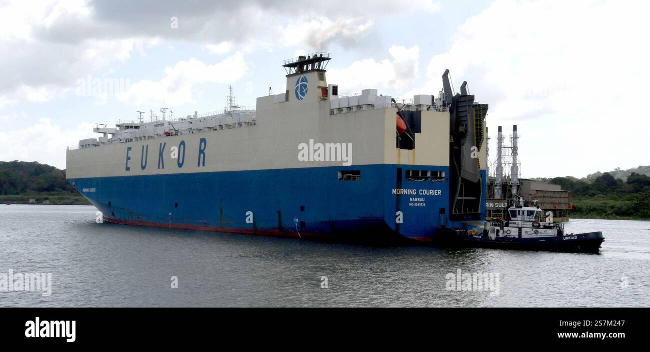 Usa. 13th Jan, 2025. The Eukor, a South Korean "Ro - Ro"" (Roll on ...