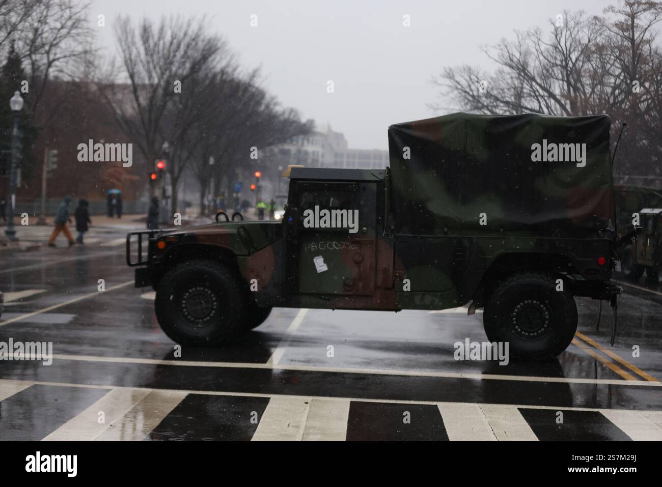 Washington DC: Preparations prior to the Trump rally and Inauguration ...