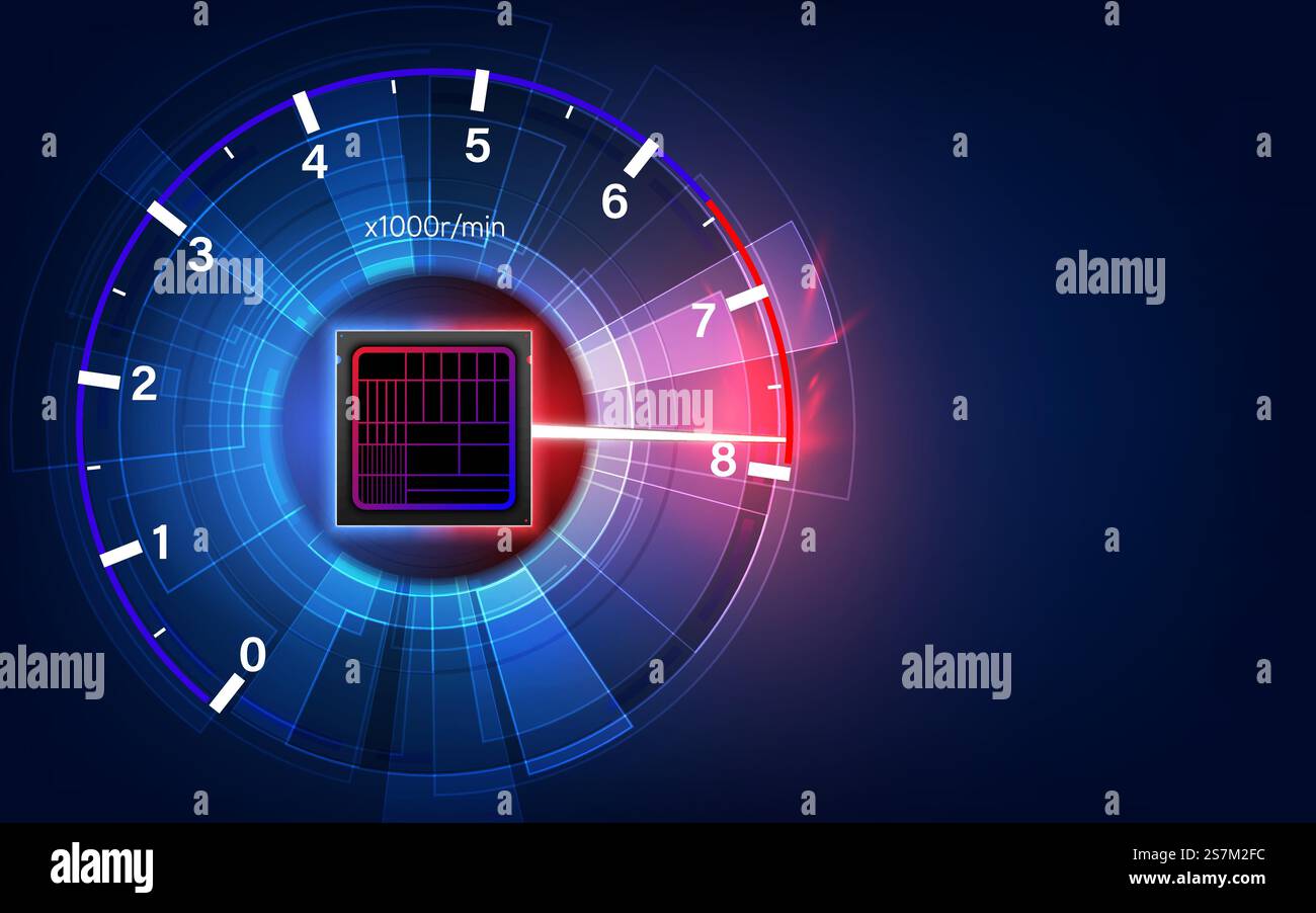 Overclocking the CPU clock speedometer. hi tech circuits fantastic ...
