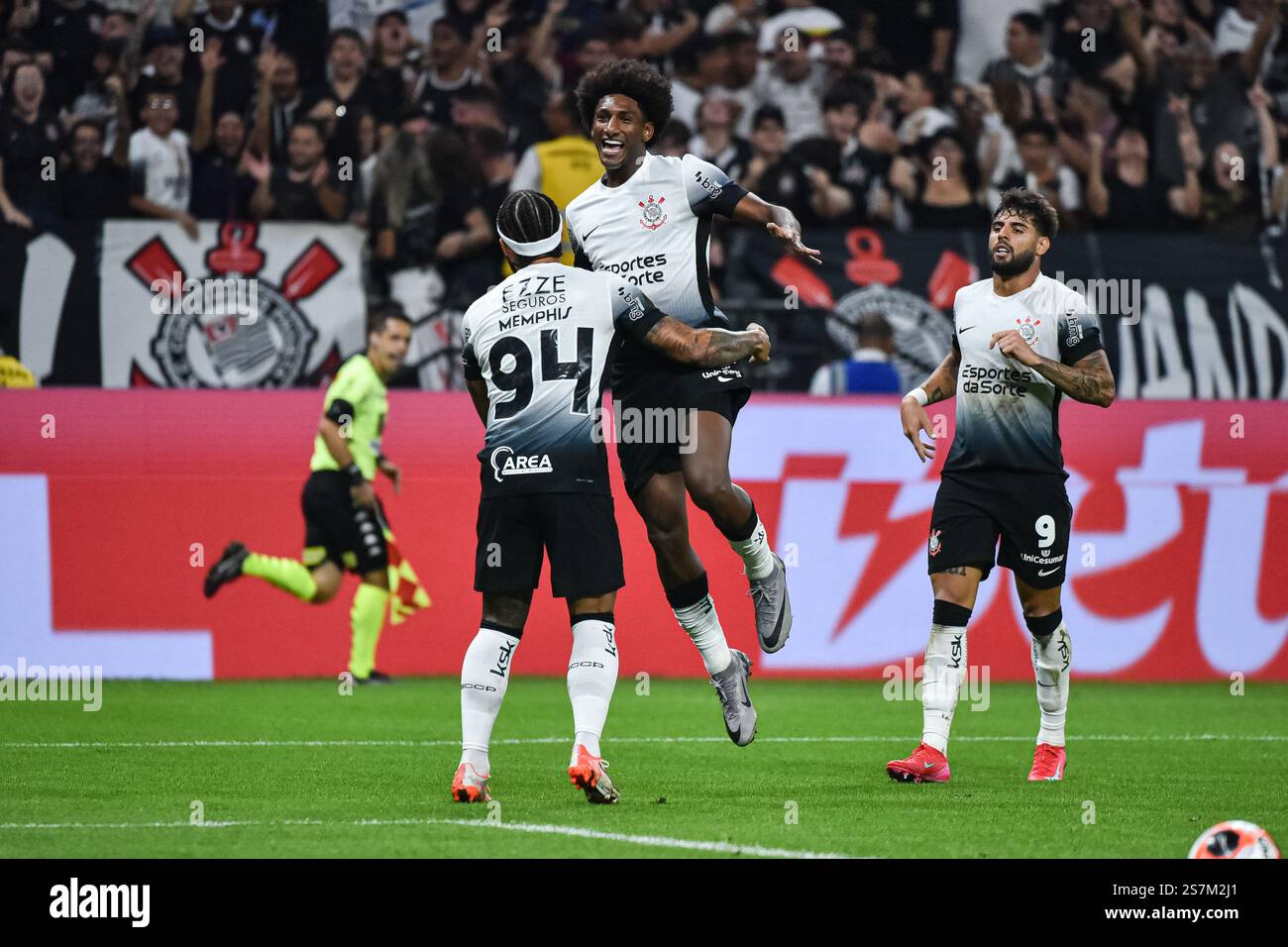 Sao Paulo, Brazil. 19th Jan, 2025. Talles Magno, Corinthians player ...