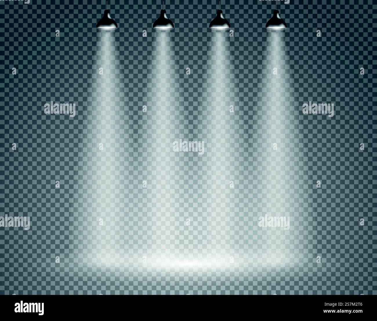 Spotlights on transparent background Stock Vector Images - Alamy