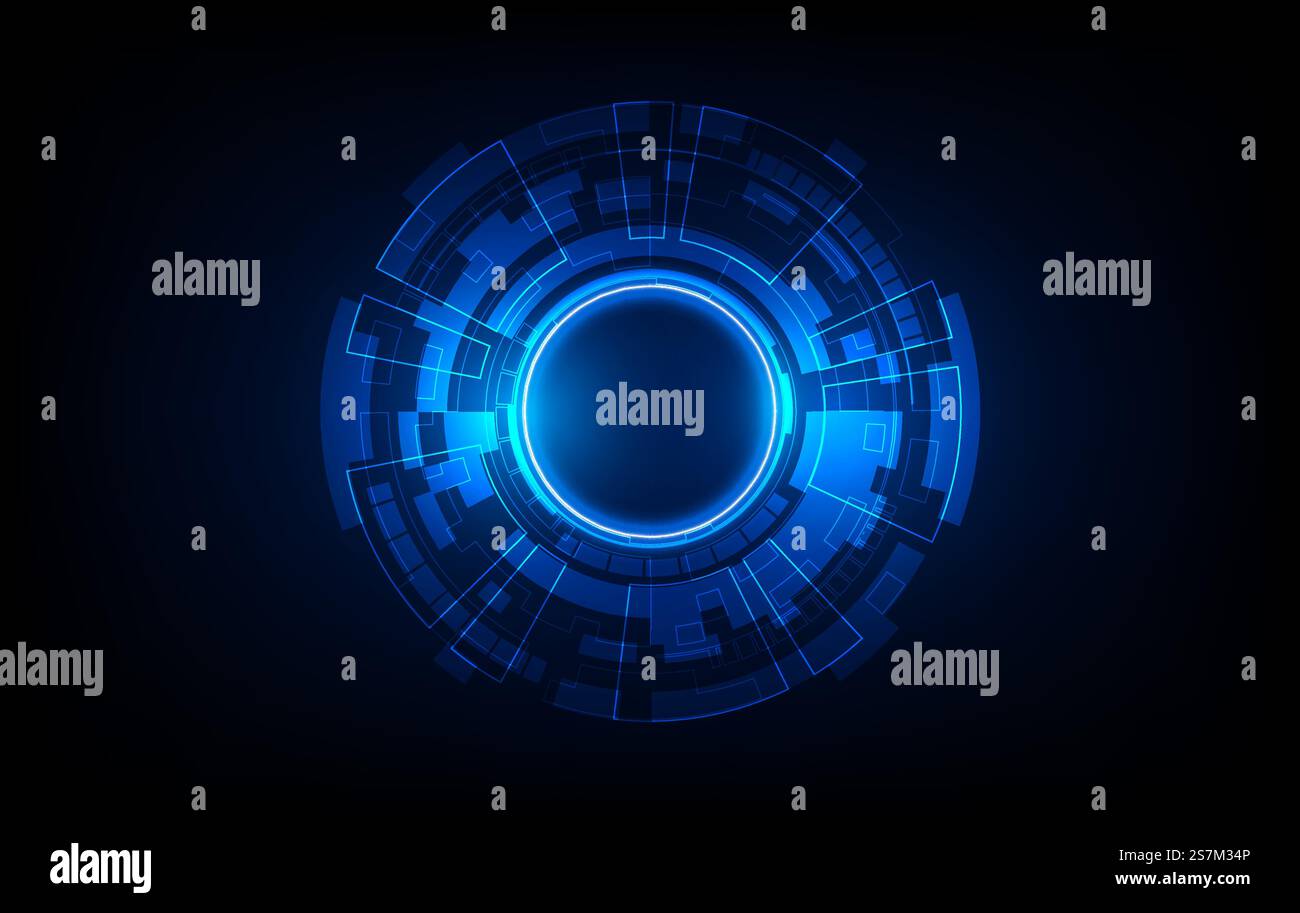 UI HUD screen tech system innovation concept background template ...