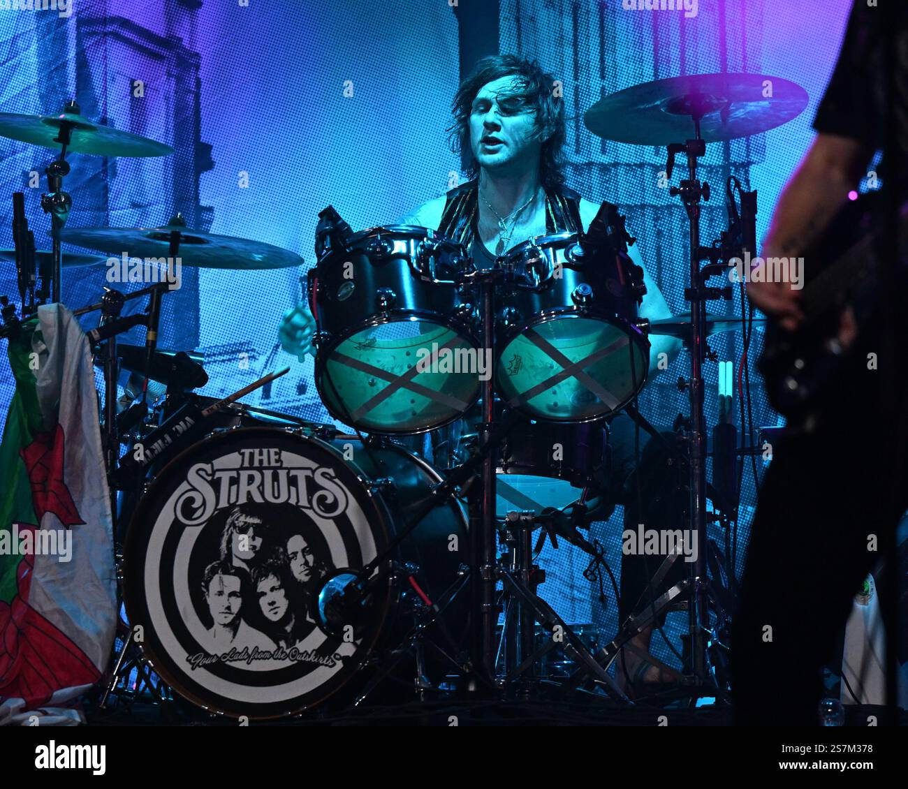 Fort Lauderdale FL, USA. 18th Jan, 2025. Gethin Davies of The Struts ...