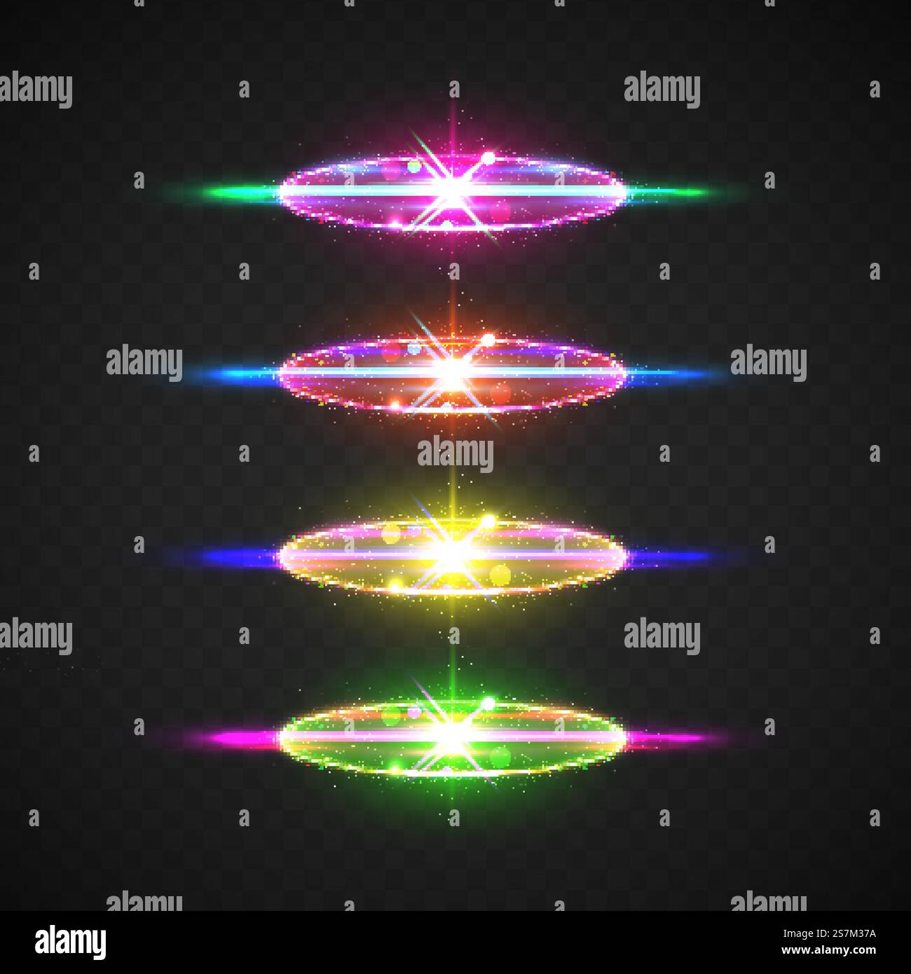 Realistic lens flare elements collection Stock Vector Image & Art - Alamy