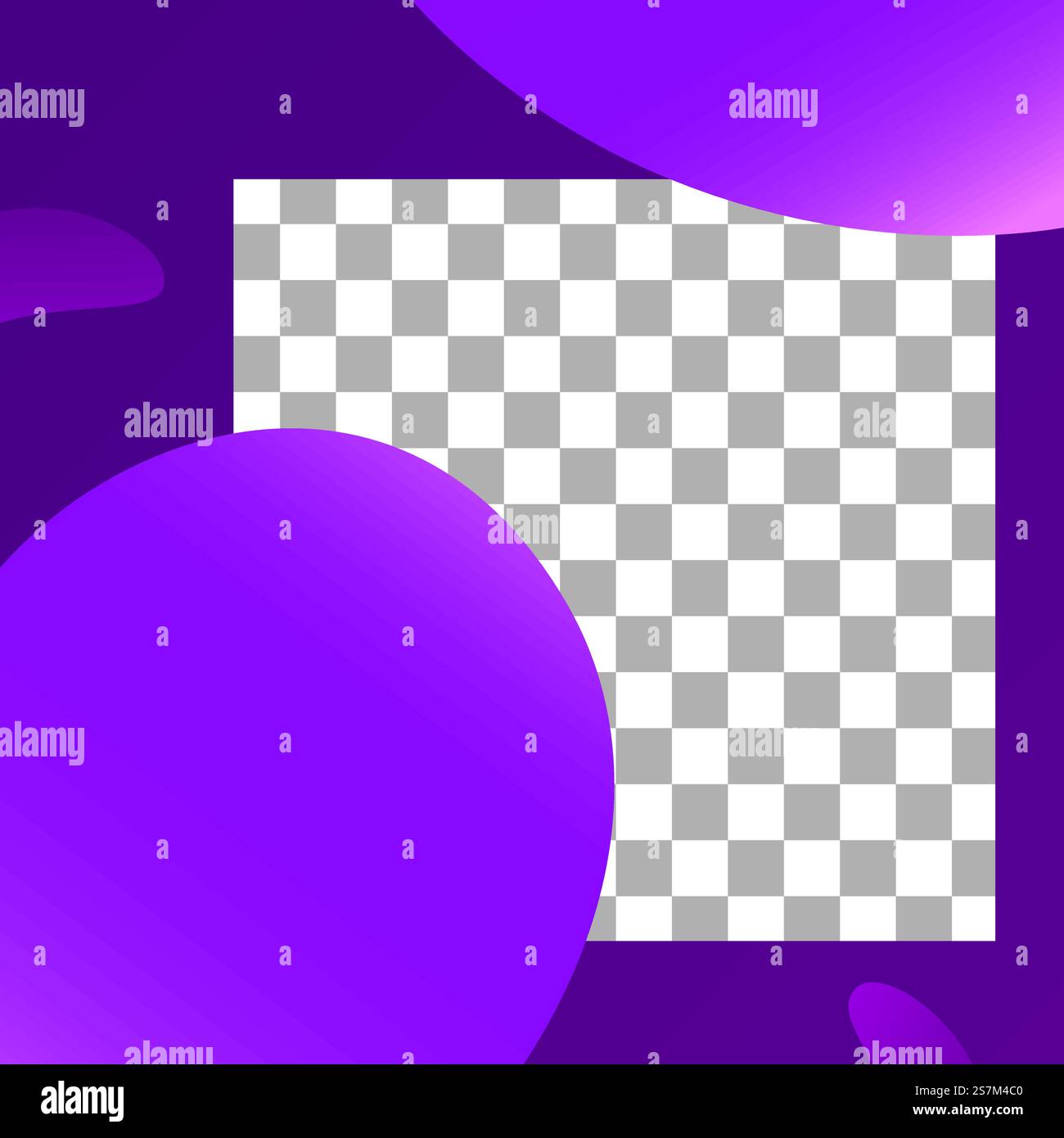 Fluid shapes post. Abstract photo frame post template. Bright vector ...