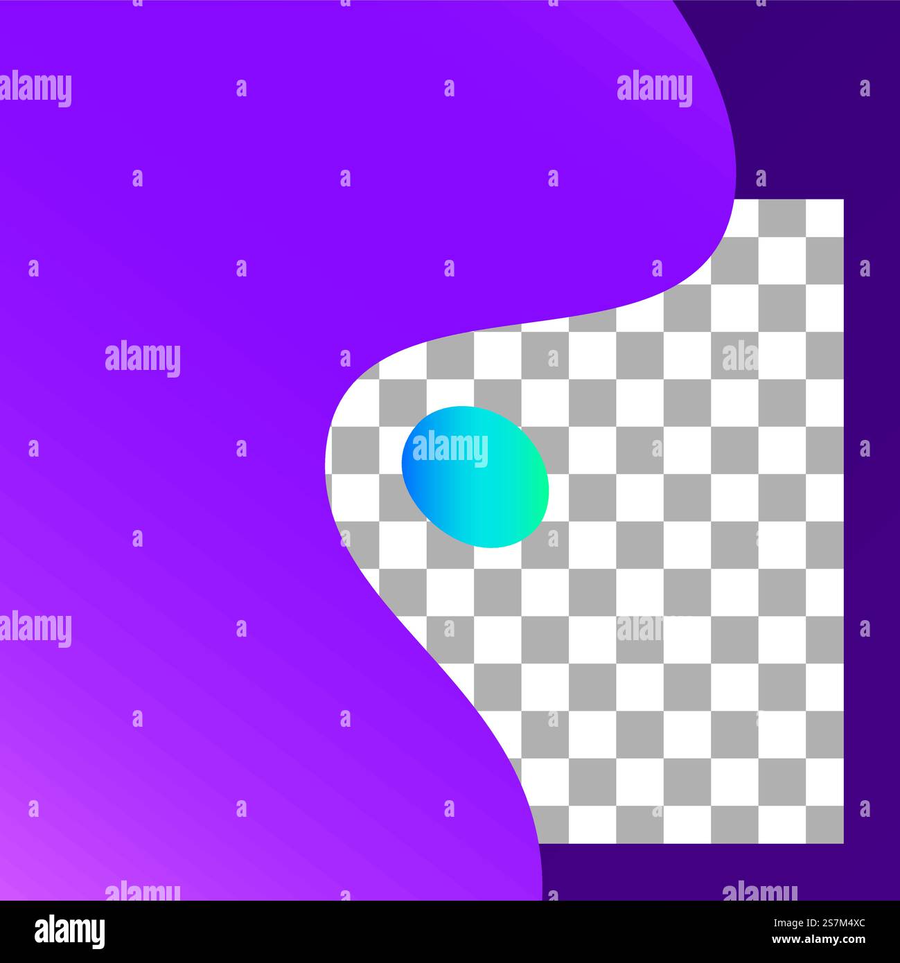 Fluid shapes post. Abstract photo frame post template. Instant blank ...