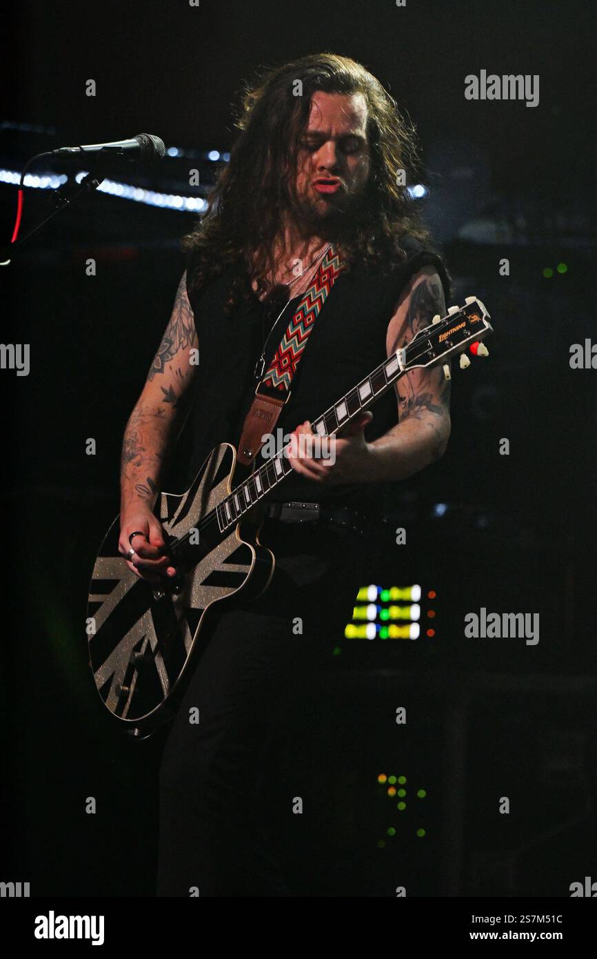 Fort Lauderdale FL, USA. 18th Jan, 2025. Adam Slack of The Struts ...