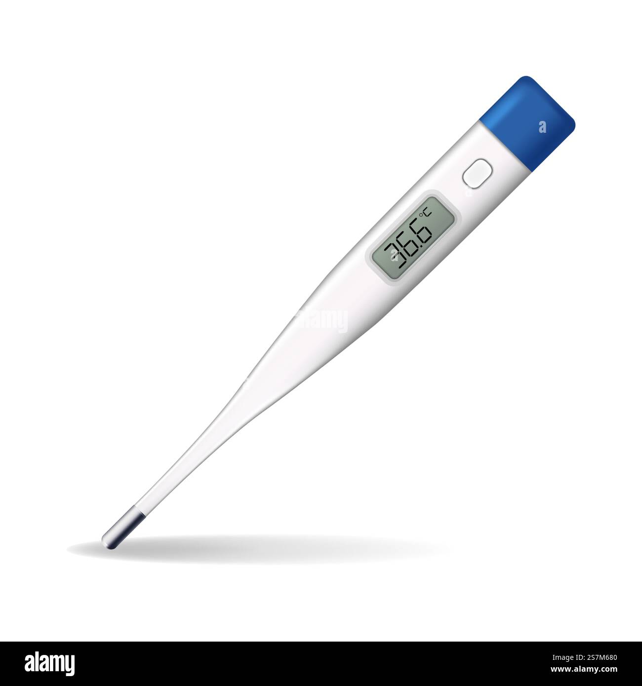Realistic digital thermometer. Safe electronic medical thermometer ...