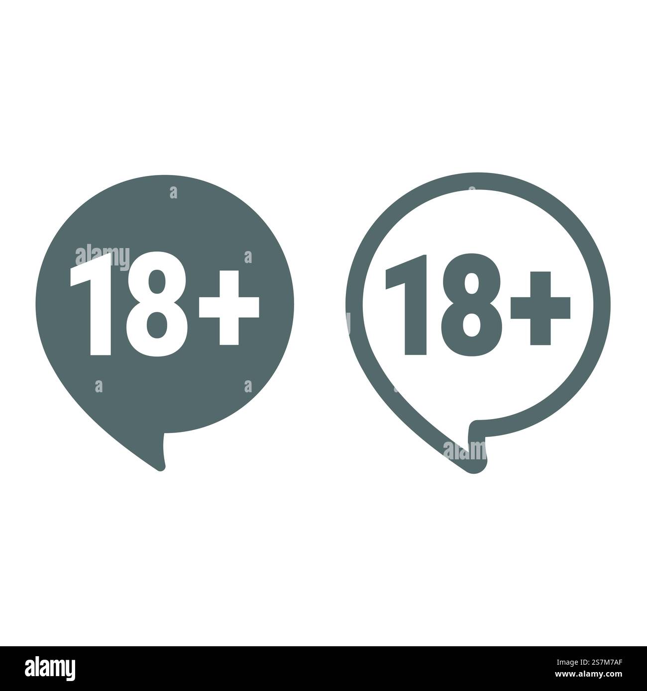 18 plus age restriction vector sign. Age limit, adults only vector icon ...