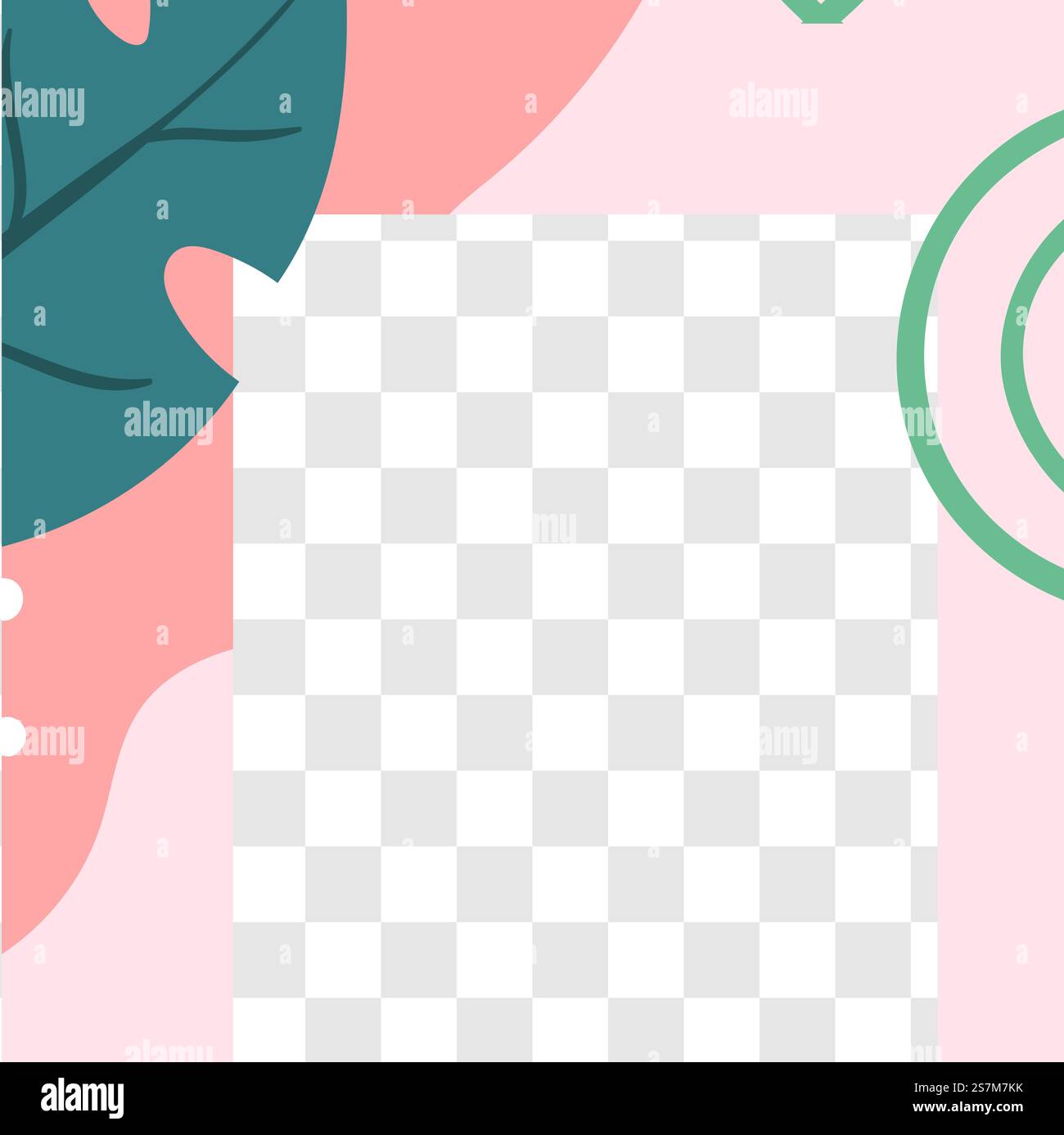 Floral post. Garden flora social media post template. Vector area ...